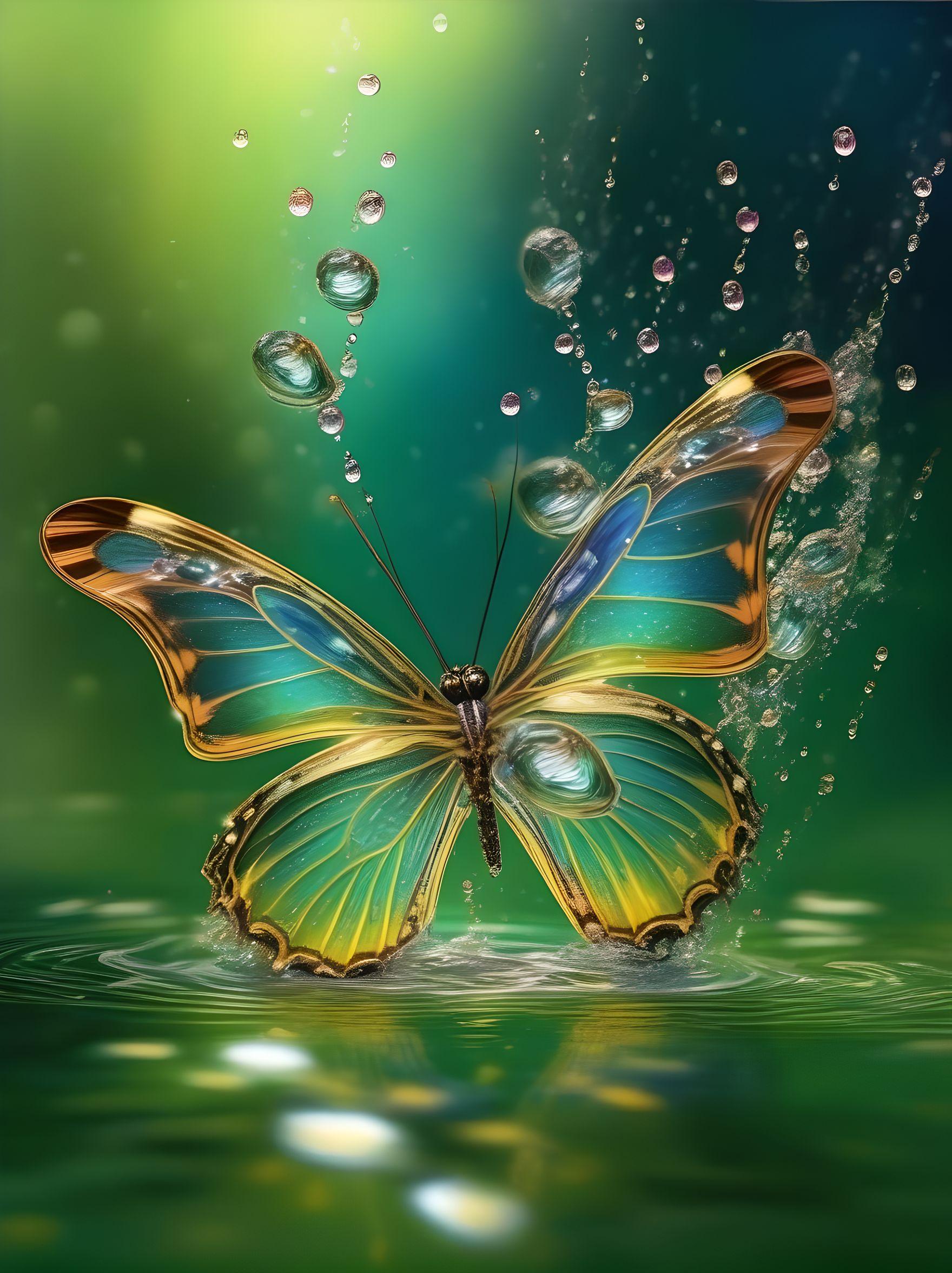 High quality highly detailed 8K Ultra HD butterfly on Fotor