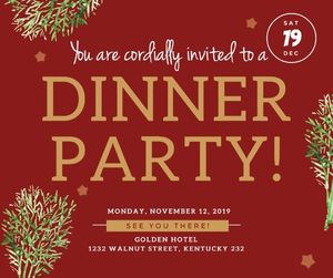 Free Customizable Dinner Facebook Post Templates | Fotor Graphic Designer