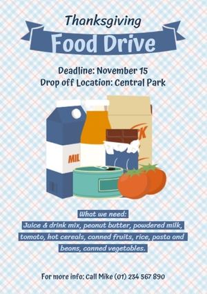62 Free Food Drive Flyer Templates to Design and Customize for Free | Fotor