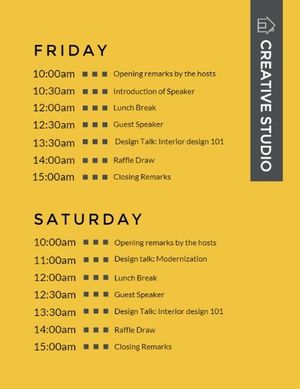 Free Conference Program Templates to Design and Customize for Free | Fotor