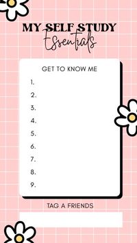 Get to Know Me Templates: Edit Online for Free | Fotor