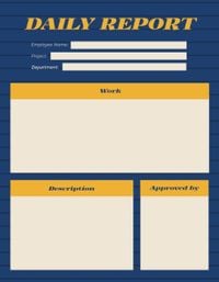 Free Daily Report Templates for Design Online Easily | Fotor