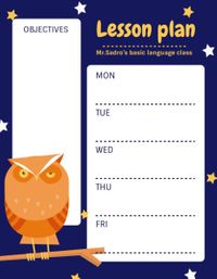 Free Customizable Cute Lesson Plan Templates | Fotor Graphic Designer