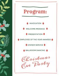 Free Customizable Christmas Program Templates | Fotor Graphic Designer