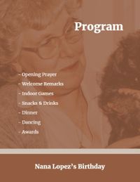 Free Birthday Program Templates to Design and Customize for Free | Fotor