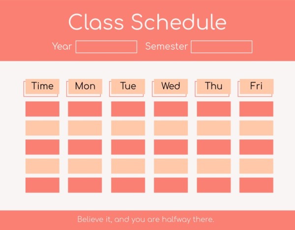 Create A Class Schedule With Free Class Schedule Maker Fotor Graphic Design Software