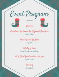 Free Customizable Christmas Program Templates | Fotor Graphic Designer