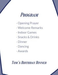 Free Customizable Birthday Program Templates | Fotor Graphic Designer