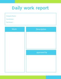 Free Daily Report Templates for Design Online Easily | Fotor