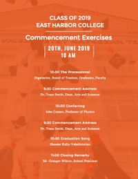 Free Graduation Program Templates to Design and Customize for Free | Fotor