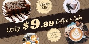 Free Customizable Cafe Twitter Post Templates | Fotor Graphic Designer