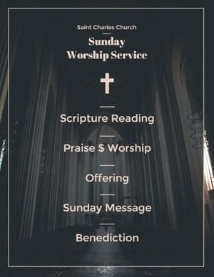 Free Customizable Church Program Templates | Fotor Graphic Designer