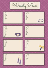 Free and Printable Weekly Schedule Template - Fotor