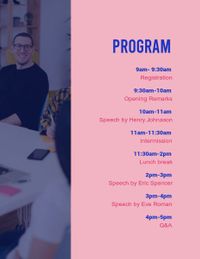 183 Free Event Program Templates to Design and Customize for Free | Fotor