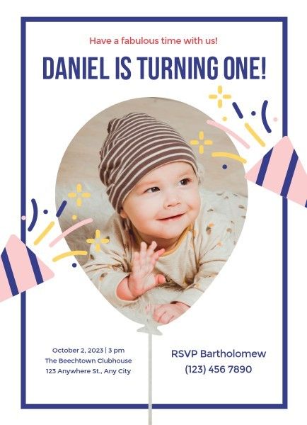 Birthday Announcement Template And Ideas For Design Fotor