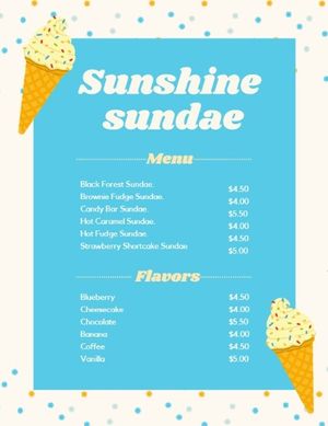 Free Customizable Cute Menu Templates | Fotor Graphic Designer