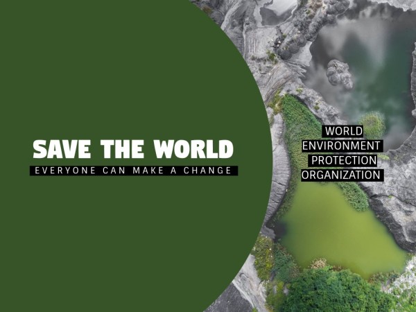 Customizable Save The World Ppt Presentation 4:3 Templates | Fotor ...