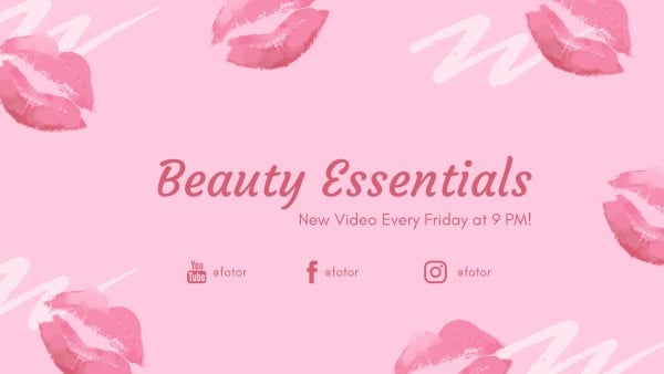 Girly Youtube Banner Art