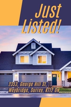 Free Real Estate Pinterest Post Templates to Design and Customize for ...