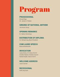 Free Graduation Program Templates to Design and Customize for Free | Fotor