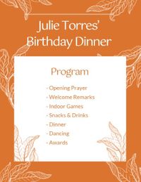 Free Customizable Birthday Program Templates | Fotor Graphic Designer