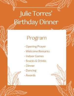 Free Birthday Program Templates to Design and Customize for Free | Fotor
