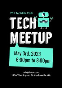 Free Technology Poster Templates to Design and Customize for Free | Fotor