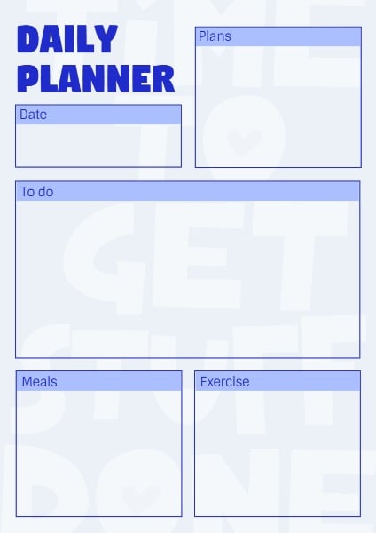 Daily Schedule Planner Maker Design Personal Schedule Online For Free 