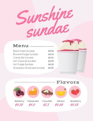 Free Cute Menu Templates to Design and Customize for Free | Fotor