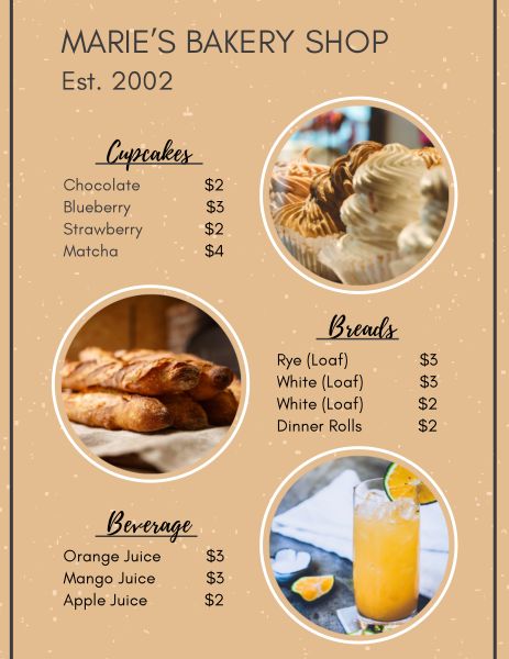 Online Price List Maker: Make Custom Price Lists for Free | Fotor