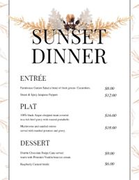 Free Christmas Menu Templates to Design and Customize for Free | Fotor