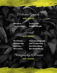 Sample Dinner Program North Meets South