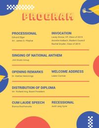 Free Graduation Program Templates to Design and Customize for Free | Fotor